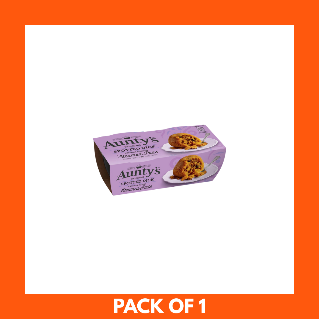 Aunty's Spotted Dick Steamed Pudding 2's x 1 - WHOLESALE PUDDINGS – C&R ...