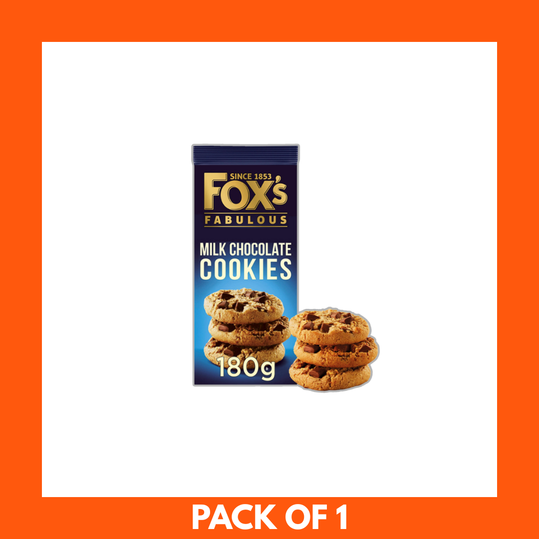 Fox's Fabulous Milk Chocolate Cookies 180g x 1 – C&R Snacking Wholesale