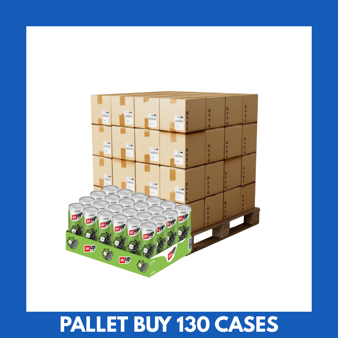 Go Up Apple Flavoured Carbonated Drink 330ml | Bulk Pallet Buy 130 ...