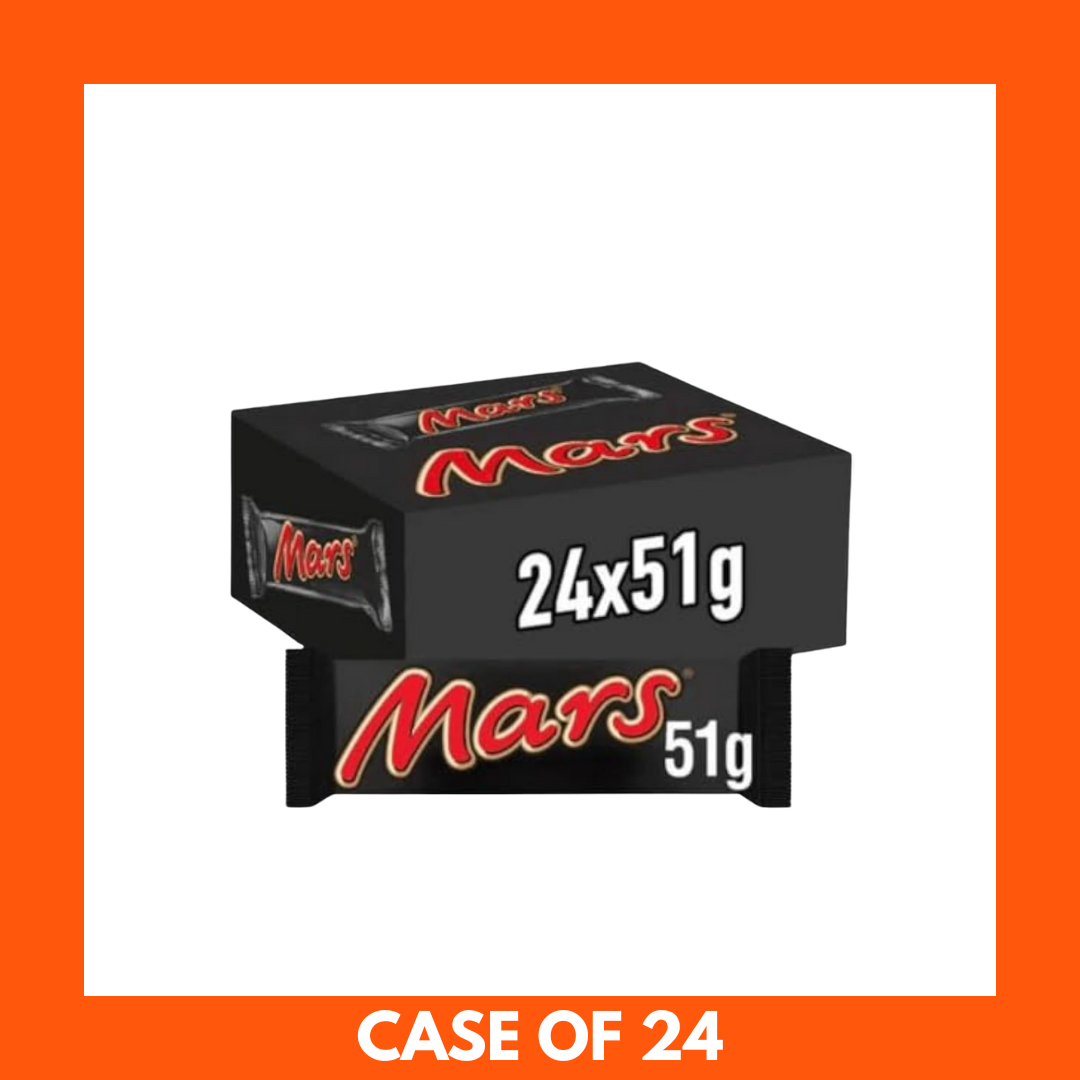 Mars Bar 51g – Pack of 24 - WHOLESALE MARS CHOCOLATE – C&R Snacking ...