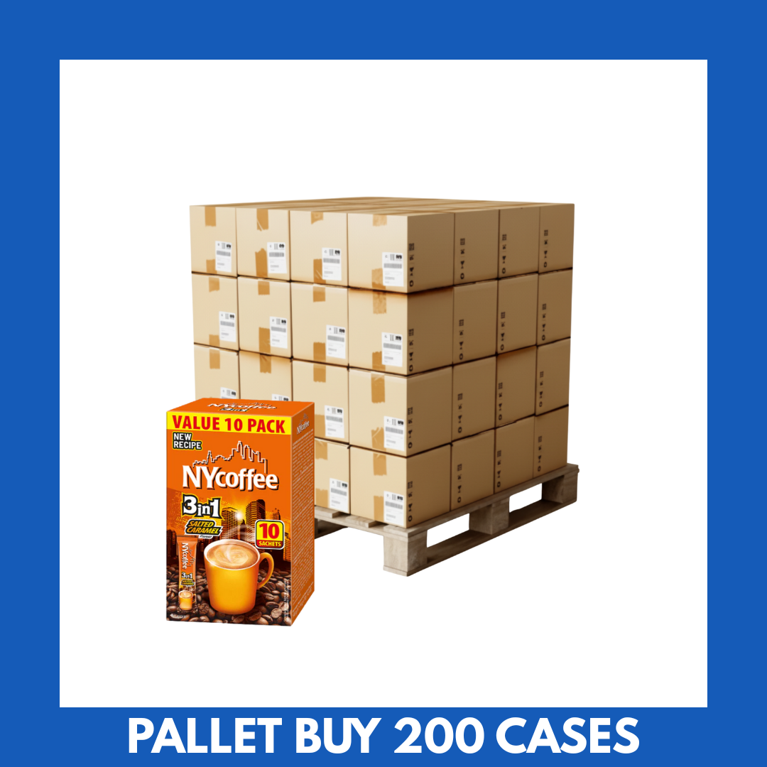 NY Coffee Salted Caramel 3 in 1 x 10 - WHOLESALE COFFEE PALLET DEALS ...