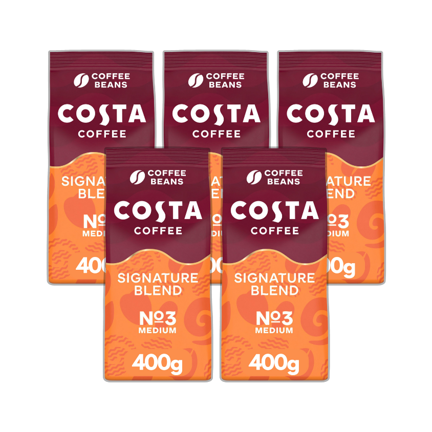 Costa Signature Blend Coffee Beans 5 x 400g - WHOLESALE OFFERS – C&R ...