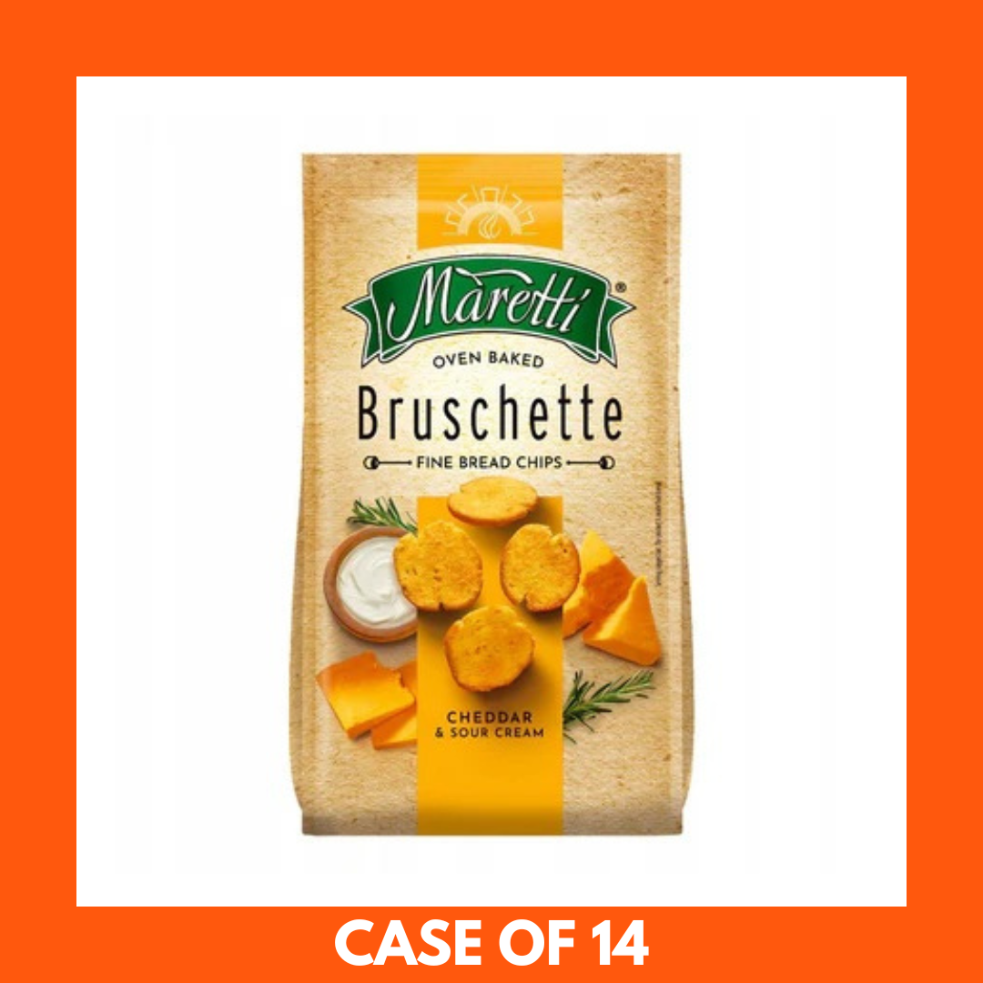 Maretti Cheddar & Sour Cream Bruschette Chips 70g (14 Pack) – Italian ...